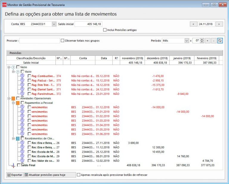 Previsões de Tesouraria no PHC CS – Metis, Sistemas de Informação e ...